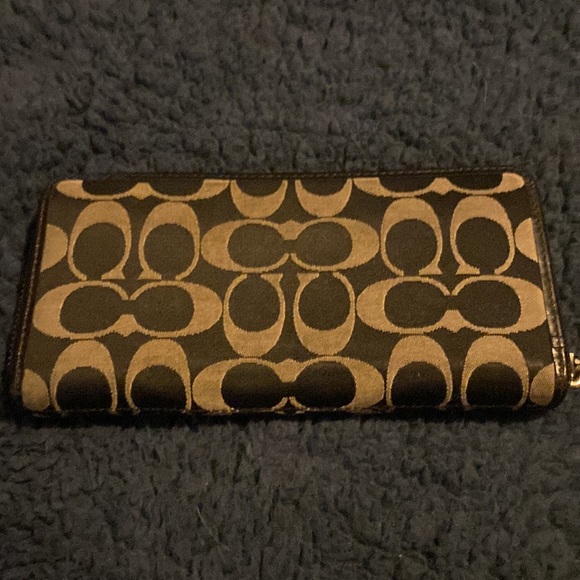 Coach | Bags | Coach Signature C Wrap Around Wallet | Poshmark
